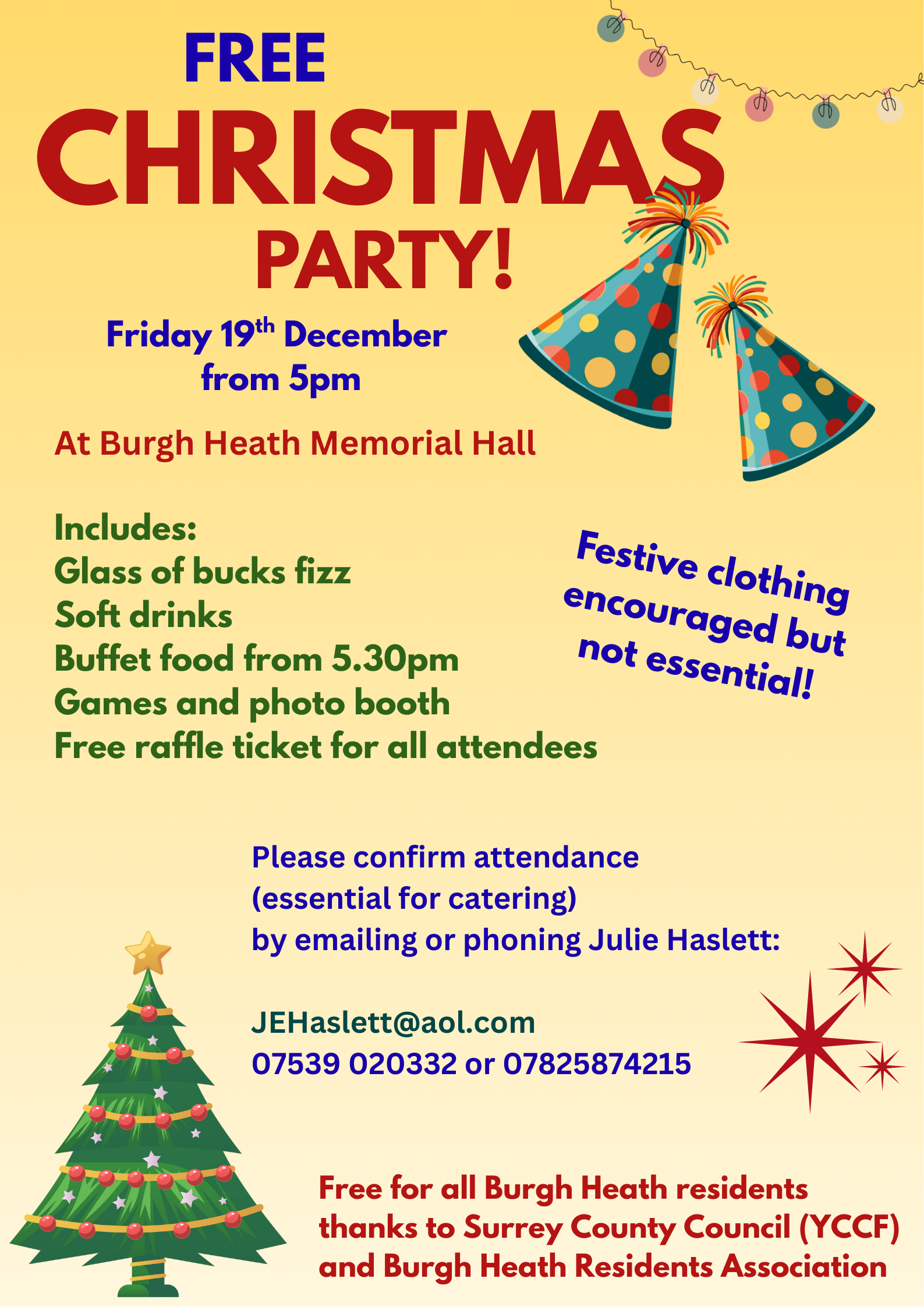 Christmas Party – Free for Burgh Heath Residents! | Burgh Heath ...